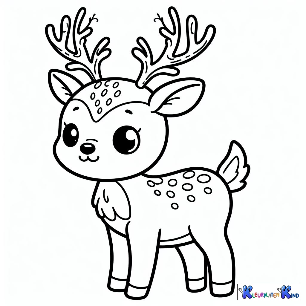 12 leukste rendier kleurplaten gratis downloaden
