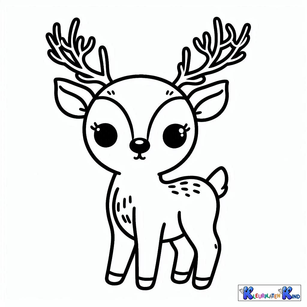 12 leukste rendier kleurplaten gratis downloaden