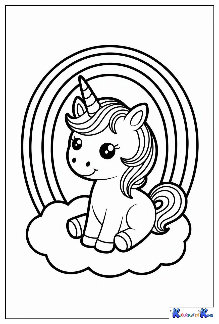 19 leukste unicorn regenboog kleurplaten gratis
